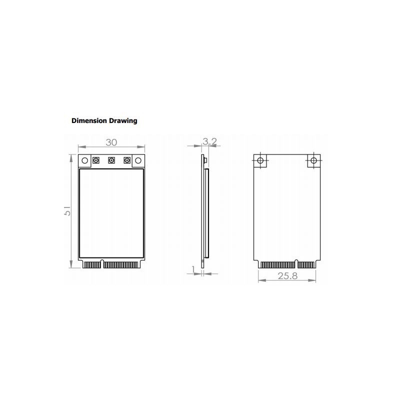 Qualcomm COMPEX WLE600VX - 7A miniPCIe QCA9882 module, 802.11ac, 2,4 ...