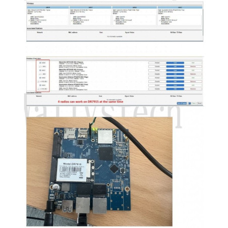 524 WiFi 6 Mediatek DR7915 2T2R Dual Band Concurrent DBDC miniPCIe ...